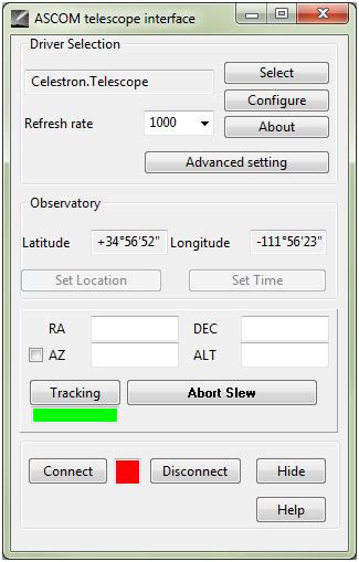 Controlling A Telescope From A Pc Over Bluetooth Using Ascom Us