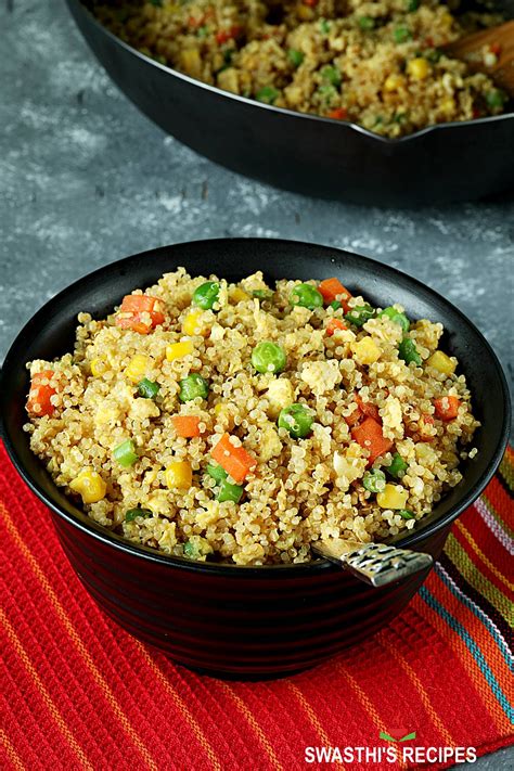 Easy Quinoa Fried Rice Recipe Made With Frozen Vegetables