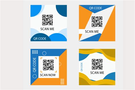 Qr Code Label Set Graphic By Ali Adel Creative Fabrica
