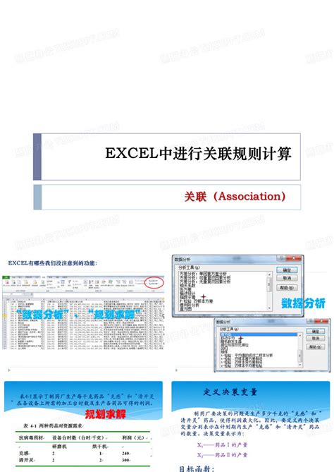 Excel做关联分析步骤ppt模板下载 编号ldxgybey 熊猫办公