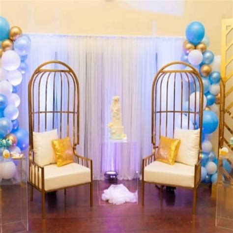 Bird Cage Chair Whitegold Bolkem Event Rentals