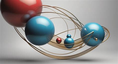 Premium Photo Dynamic Fusion Abstract Composition With Lines And Spheres