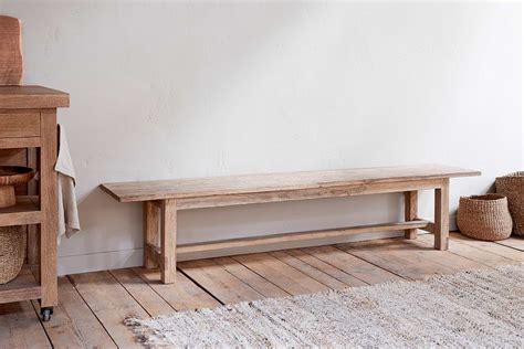 Fioni Reclaimed Wood Bench Natural