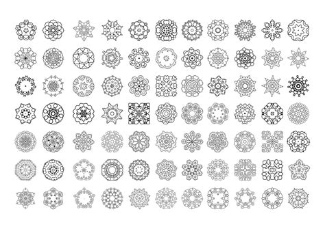 Premium Vector Circular Geometric Pattern Vintage Decorative Elements Hand Drawn Background