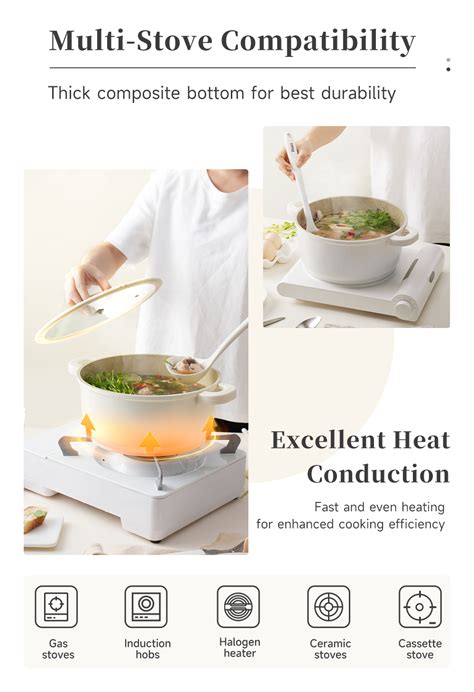 Simplus Nonstick 8pcs Cookware Set Suitable For All Stoves Saucepan