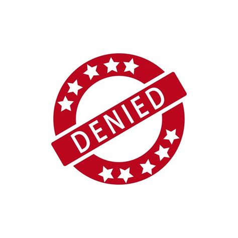 Premium Vector Denied Stamp Icon Vector Logo Design Template