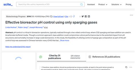 Effective Bioreactor Ph Control Using Only Sparging Gases