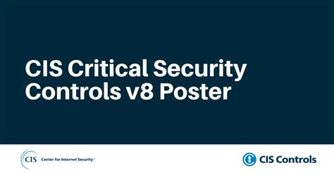 Cis Critical Security Controls V8 Poster