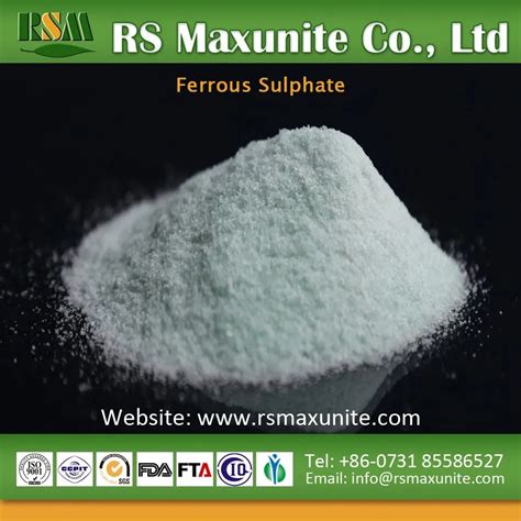 Industrial Grade Feso4.7h2o Crystal Heptahydrate Ferrous Sulfate - Buy ...