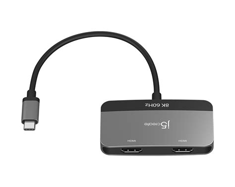 J5create 8k Usb C To Dual Hdmi Display Adapter