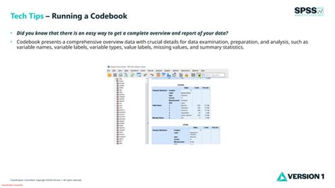 Running A Codebook In Ibm Spss Statistics Pptx