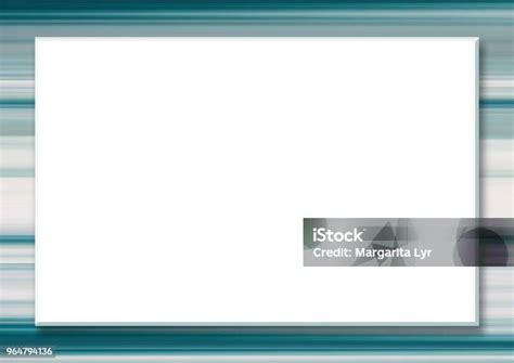 큰 흰색 사각형 텍스트 상자 서식을 비웃는 다 줄무늬 테두리 추상 베이지색 청록색 녹색 배경입니다 스크랩북 사진 앨범 인사말 카드 엽서 포스터 전단지 웹 페이지 프레 젠