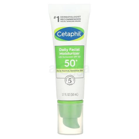 Cetaphil Daily Facial Moisturizer Sunscreen With Spf 50 For Dry To Normal Sensitive Skin