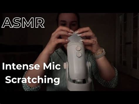 ASMR Intense Mic Scratching with Long Nails - YouTube