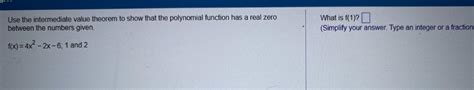 [answered] use the intermediate value theorem to show that the kunduz