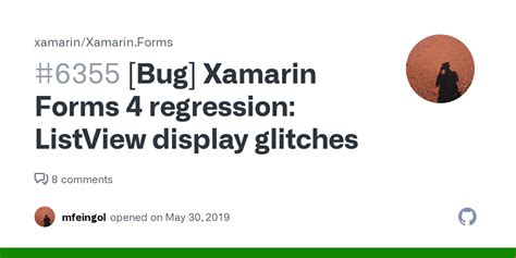 [bug] xamarin forms 4 regression listview display glitches · issue