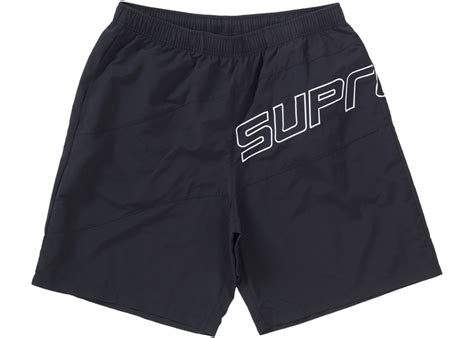 Supreme Curve Nylon Short Black Mens Ss24 Us