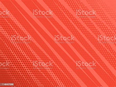 추상 만화 빨간색 배경입니다 하프톤 텍스처 벡터 일러스트 레이 션에 팝 아트 스타일 그라데이션에 대한 스톡 벡터 아트 및 기타 이미지 그라데이션 금 금속 기하 도형