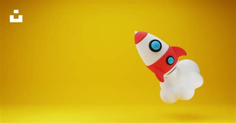 노란색 배경에 빨간색과 흰색 장난감 로켓 사진 Unsplash의 무료 황색 이미지