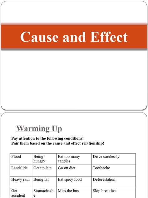Cause And Effect Pdf Linguistics
