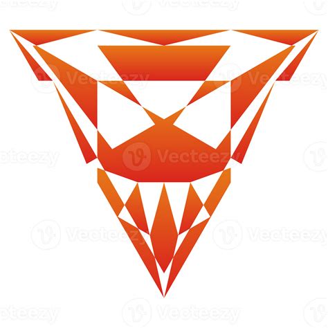 Abstract Triangular Shape With Gradient Red Color 28687884 Png