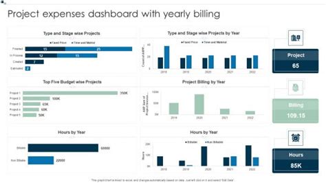 Project Expenses Dashboard PowerPoint Templates Slides And Graphics