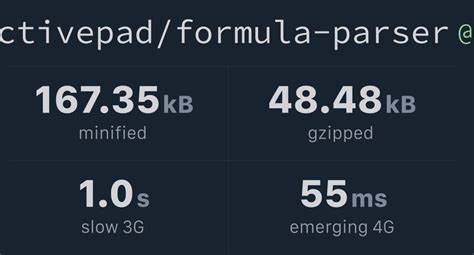 Reactivepadformula Parser V101 Bundlephobia