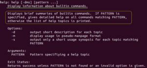 Help Command In Linux Options Used In Help Command