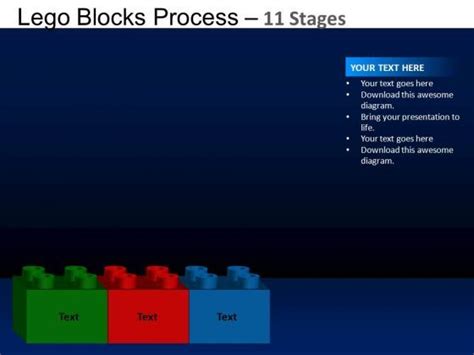 PowerPoint Process Company Lego Blocks Ppt Backgrounds