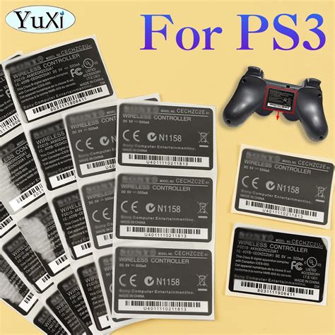 5pcs Label Sticker For Ps3 Wireless Handle Controller Back Housing