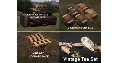 Vintage Props Pack 3d 道具 Unity Asset Store