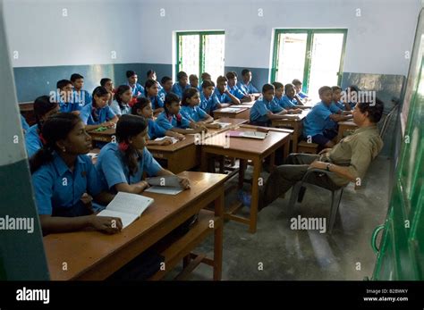 Indian High School Students In Classroom