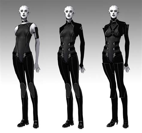 Asari Clothing Concept Characters Art Mass Effect