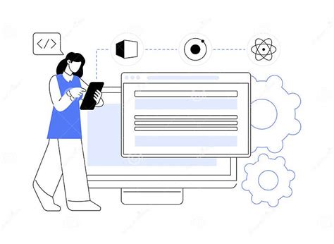 Cross Platform Frameworks Abstract Concept Vector Illustration Stock