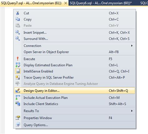 HodentekHelp How Do You Design A Query Using Query Editor In SQL Server Management Studio