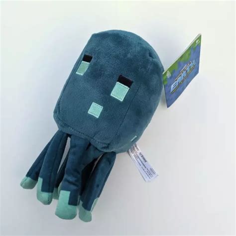 Minecraft Glow Squid Earth Happy Explorers Plush Mojang Jinx Soft Toy Bnwt Tags £16 99 Picclick Uk
