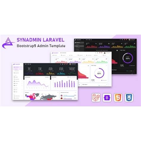Jual Bootstrap 5 Synadmin V10 Laravel 8 And Html Admin Dashboard