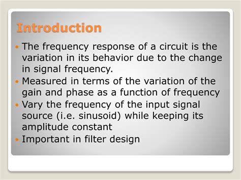 PPT FREQUENCY RESPONSE PowerPoint Presentation Free Download ID 1721423