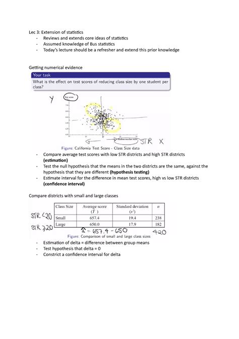 Lecture 3 Introductory Econometrics Lec 3 Extension Of Statistics