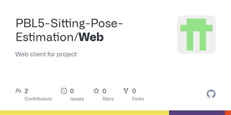 GitHub PBL Sitting Pose Estimation Web Web Client For Project