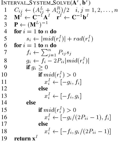 An Algorithm For Solving Linear Interval Systems