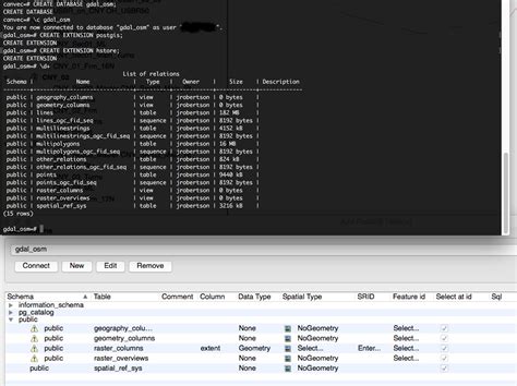 Postgis After Osm To Pgsql Conversion With Ogr Ogr Can T Add View Tables In Qgis