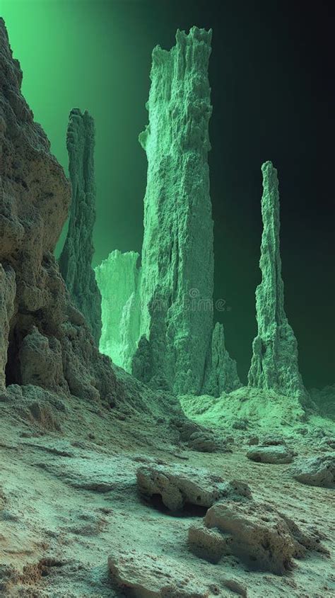 Unique Rock Formation On The Surface Of Mars Showcasing The Planets