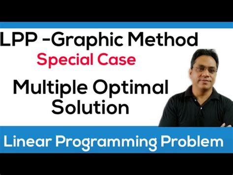 Multiple Optimal Solutions in linear programming problem|Multiple ...
