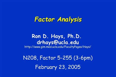 Ppt Factor Analysis Powerpoint Presentation Free Download Id 9157685