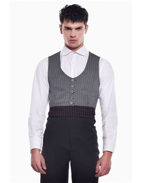 Chaleco Raya Sarga Traje Corto Hombre