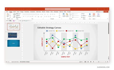 Strategy Canvas Shape Chart Powerpoint Template Slidemodel SlideModel