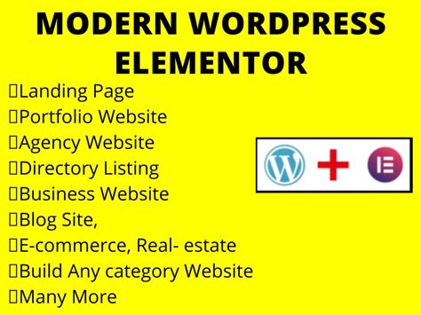 design wordpress website elementor pro build elementor landing page
