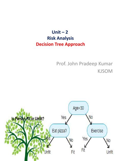 Unit 2 Risk Analysis Decision Tree Approach Pdf
