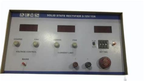 10 A Single Phase Hullcell Rectifier Hullcel Apparatus Model Name Number 10amp 10volt